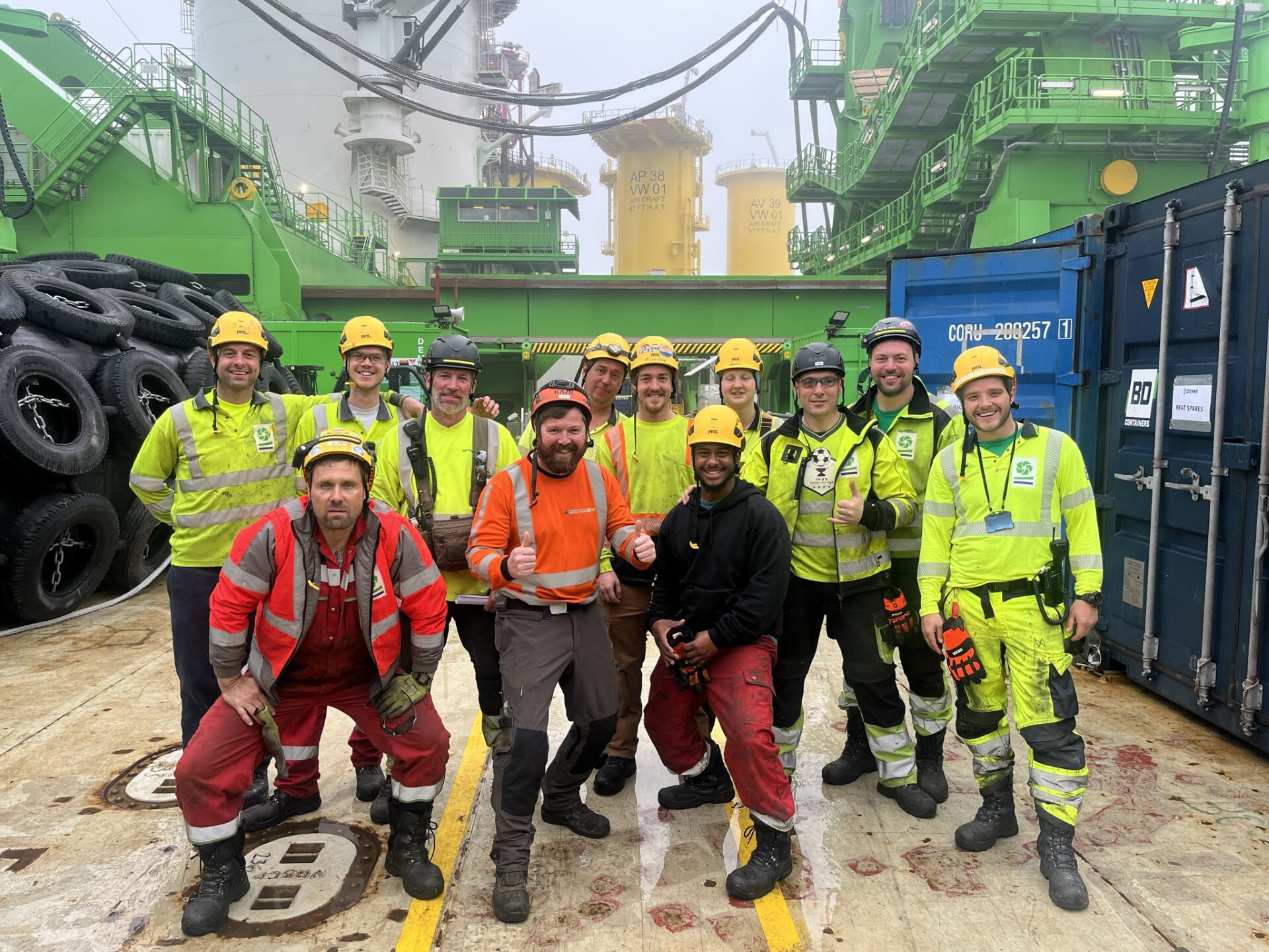 In a first, US offshore wind workers install turbines in Europe - NASRCC